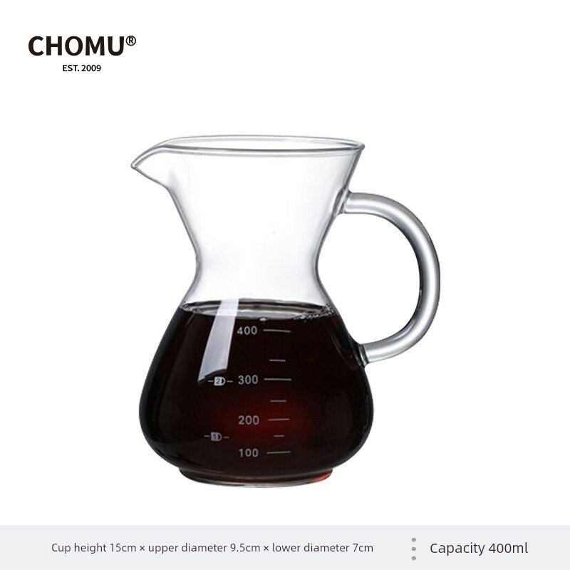 Стеклянный кофейник из высококачественного боросиликатного стекла, набор для приготовления кофе с фильтром из