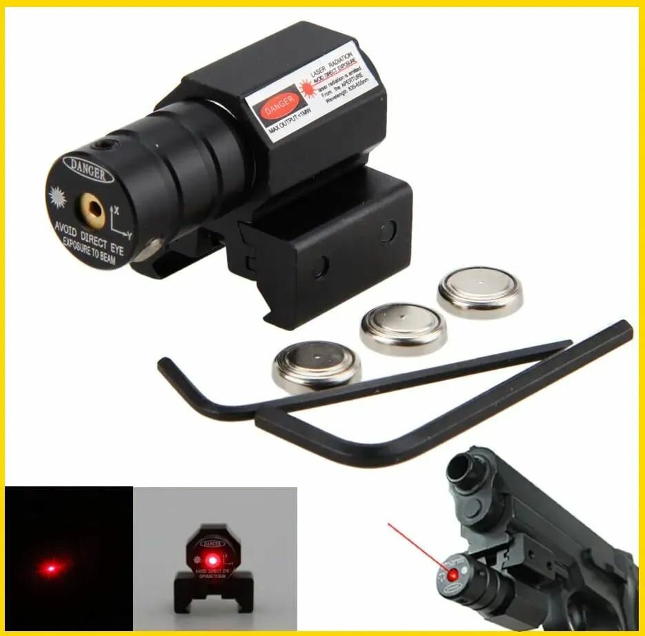 Коллиматорный прицел, телескопический, точный, долговечный, защищающий от столкновений и стабильный лазерный прицел