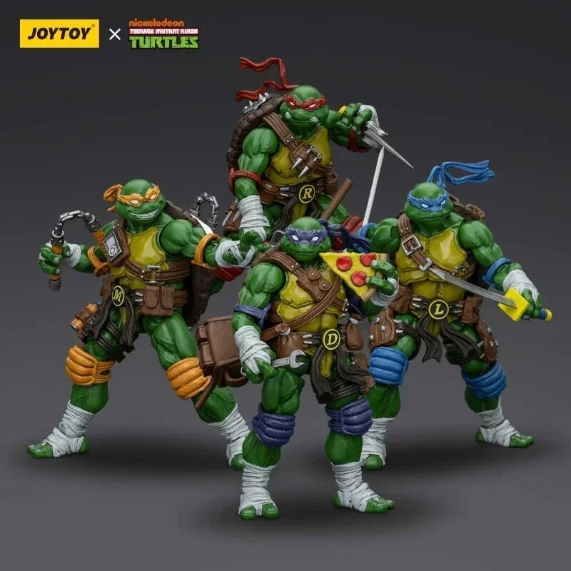 JOYTOY Черепашки-ниндзя фигурки 1/18 TMNT 4PCS