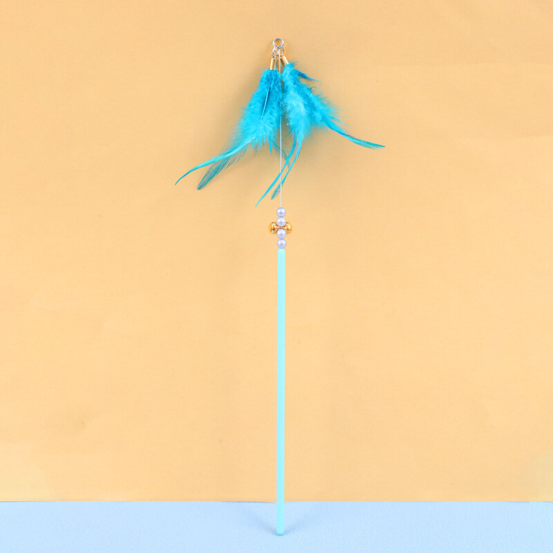 Прямые поставки с фабрики милый питомец кошка игрушка перо Сказочный волшебный кот палка чистая Red Cat Интерактивная