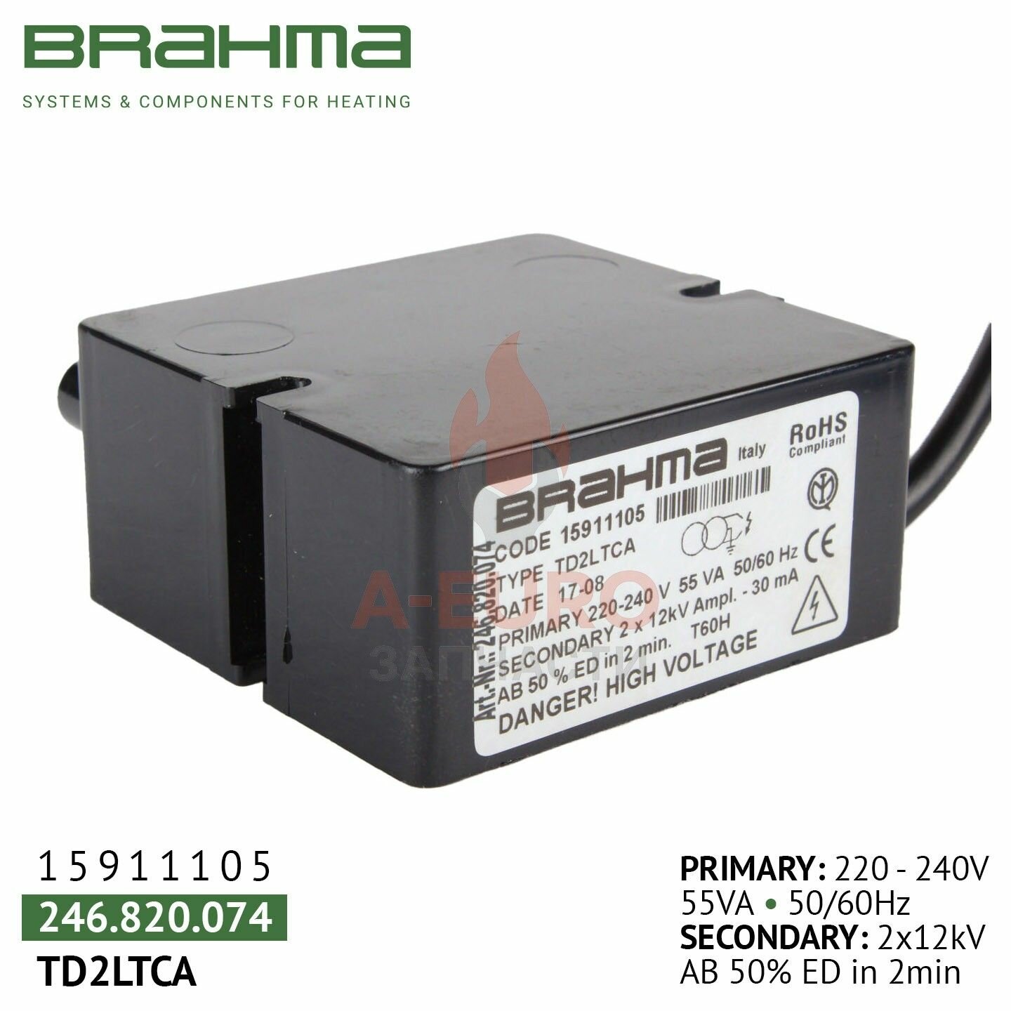 Трансформатор Brahma TD2LTCA, 15911105