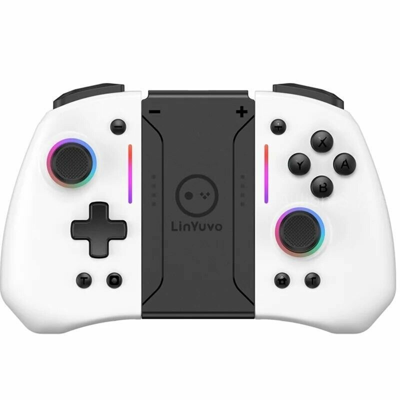 LinYuvo KS42 Meteor Lights Беспроводной Геймпад С 8 Цветными RGB Лампами Для Switch/Light/OLED С Программируемыми, Турбо И Вибро Функциями