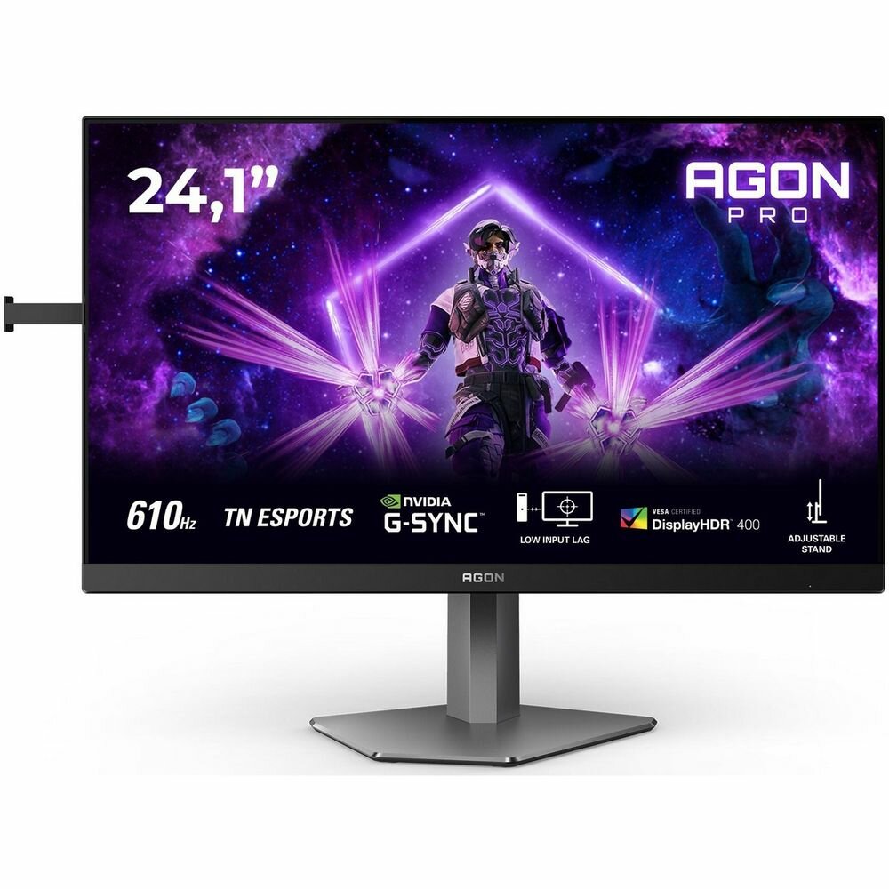 Монитор 24.1" AOC AGON AG246FK6 Black-Grey (TN 1920x1080 600Hz 0.5ms 500cd/m 1000:1 2xHDMI DP 4xUSB, Pivot)