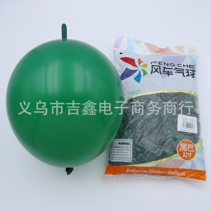 Вертушка 12inch хвостовиков шаров для свадьбы, дня рождения, украшения вечеринки, установка в торговом центре, утолщенные макаронные шары с игольчатым хвостом