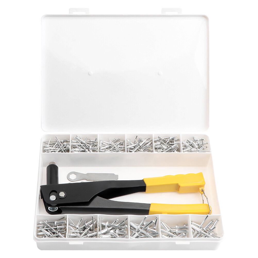 Сверхмощный Набор Клепальщиков 380 ШТ, Набор Для Слепых Заклепочных Станков, Практичный Набор Ручных Инструментов
