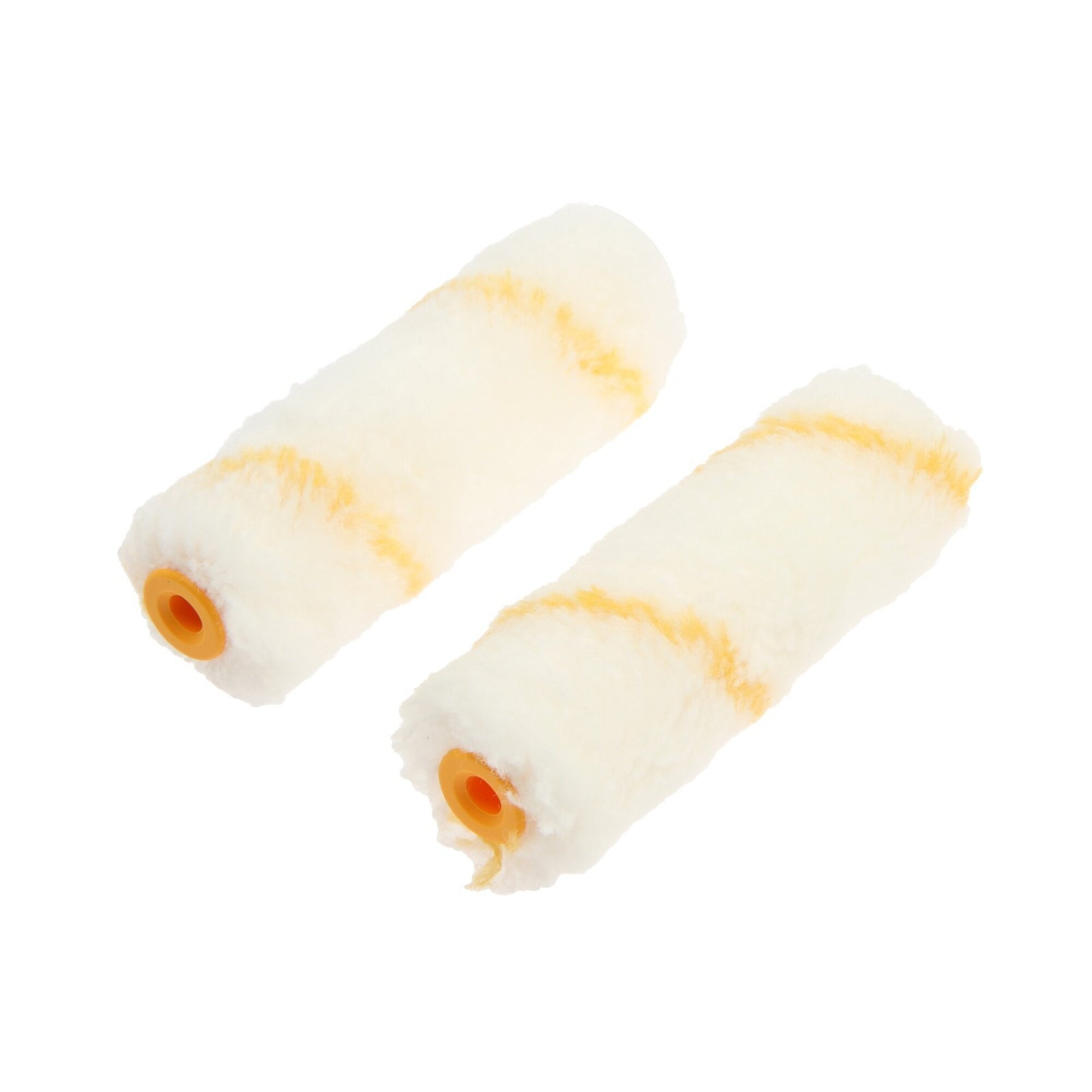 Мини-ролик тундра, полиамид, 100 мм, рукоятка d=6 мм, D=15 мм, ворс 11 мм, 2 шт. 2840609