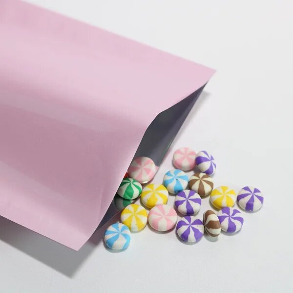 Красные термоусадочные пакеты из милара VoluPack 100 шт. Сиреневый, 8cmx12cm, Glossy Pink