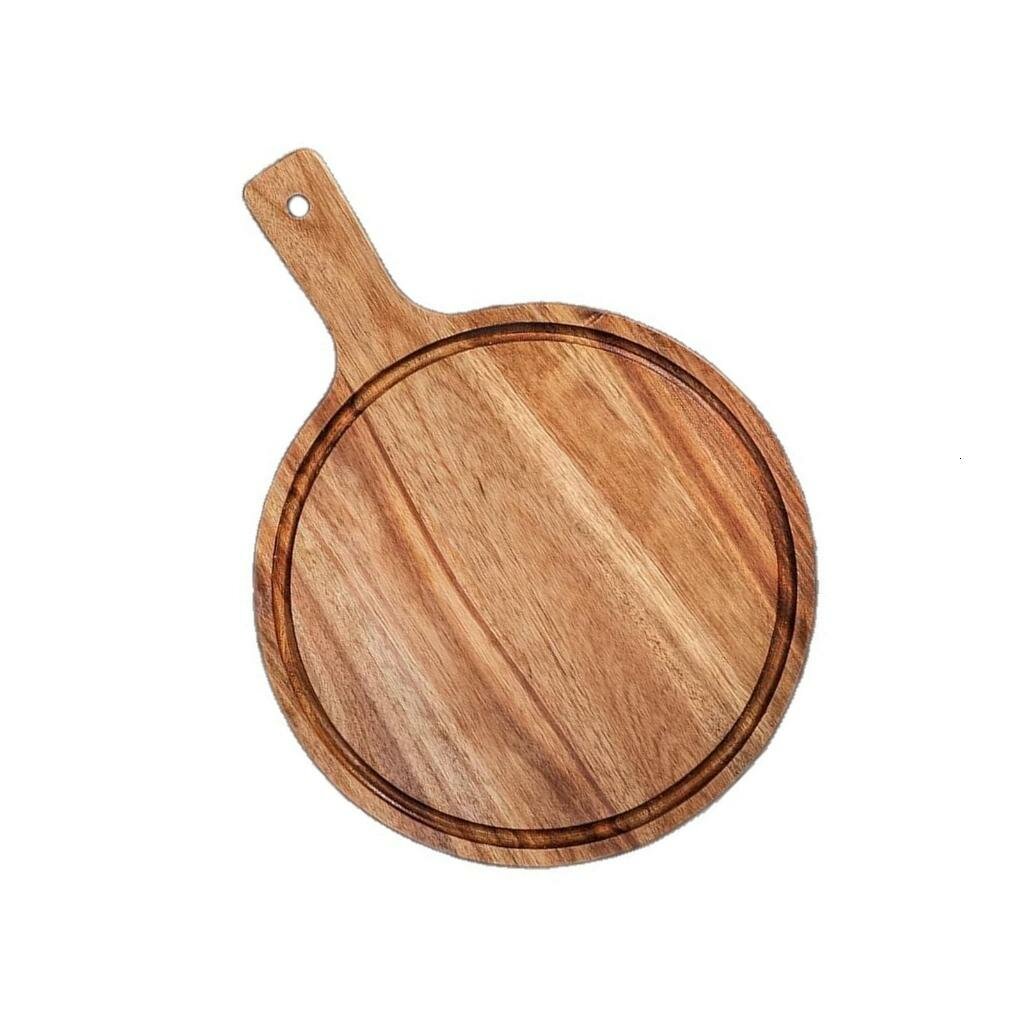 Деревянная пицца-тарелка