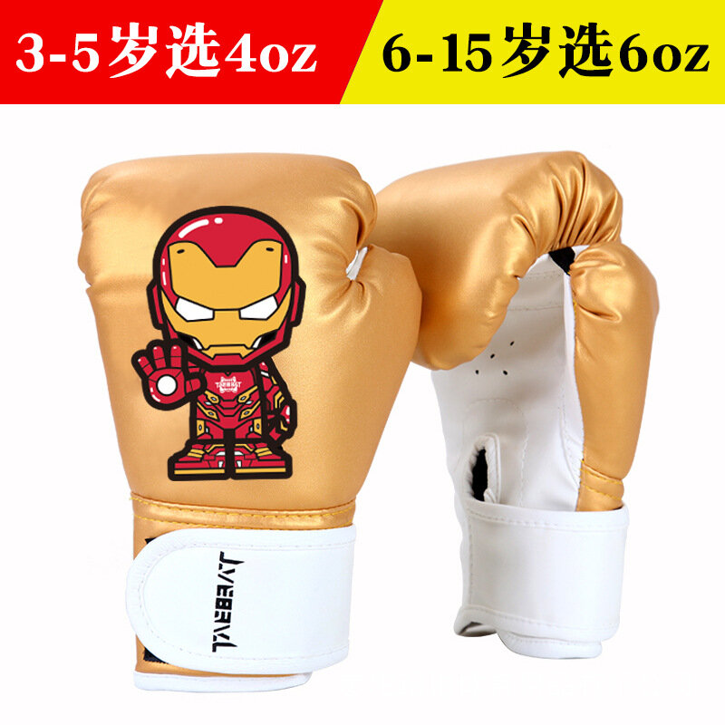 Детские боксерские перчатки для мальчиков и девочек, перчатки для муай-тай и саньда, набор для тренировок по борьбе