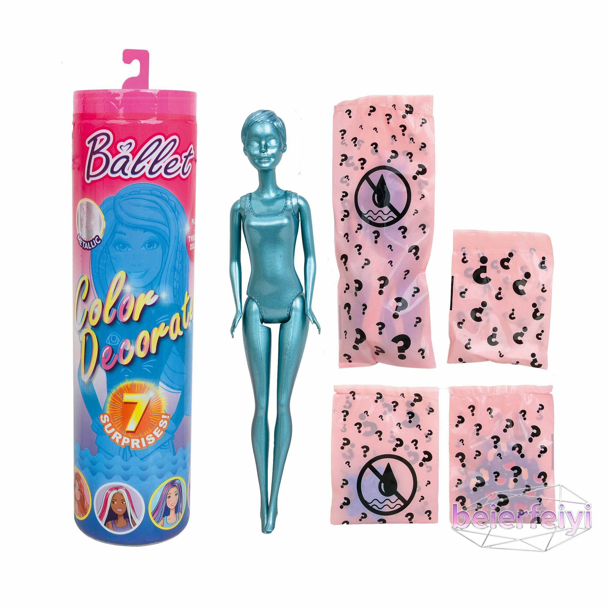 Пузырьковая кукла-слепая коробка, новая и уникальная водорастворимая, меняющая цвет кукла-одевалка, игрушка Барби, 31 см