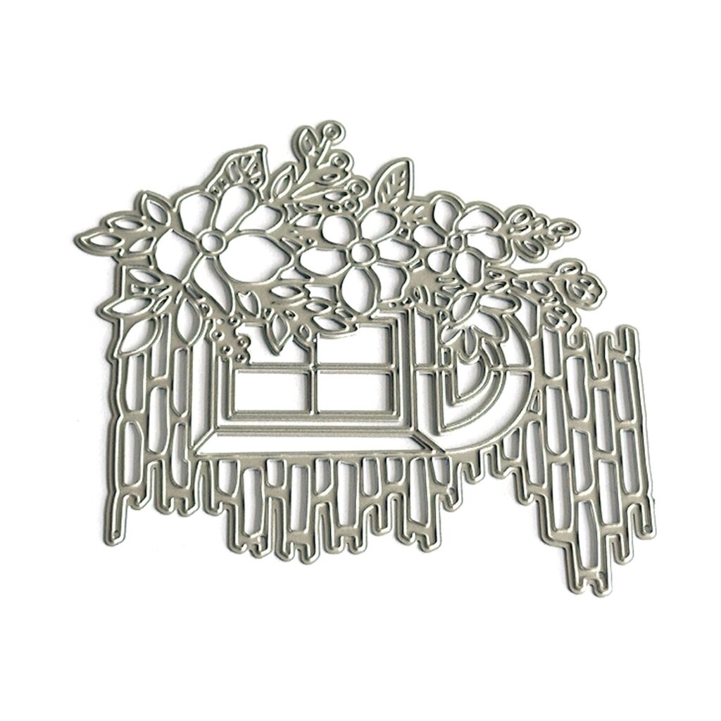 Нож для вырубки "Окно с цветами" из углеродной стали