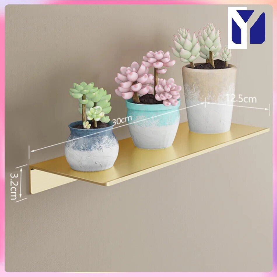 Полка для ванной матовое золото алюминий 30cm Shelf