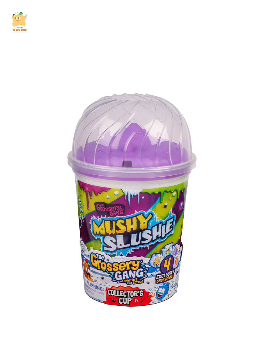 The Grossery Gang Mushy Slushie Collectors Cup / Модель Чашки Для Напитков, Коллекционный Ящик Для Хранения, С Небольшой Скульптурой