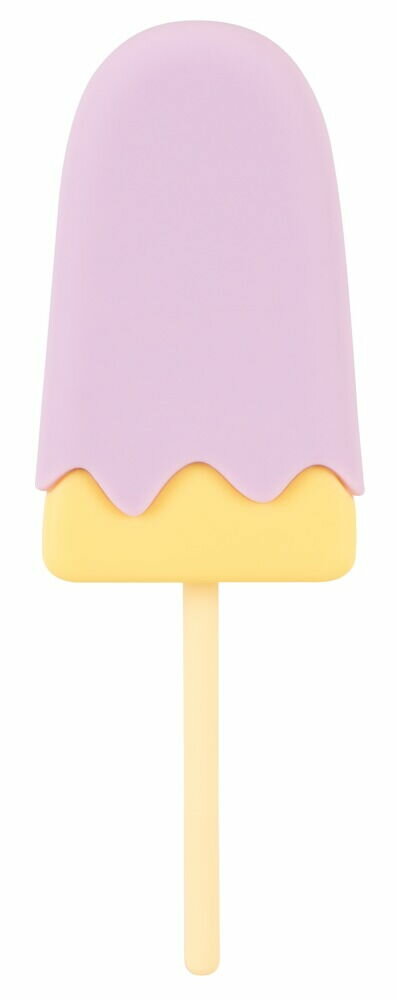 Сиреневый мини-вибратор в форме пломбира Vibrating Popsicle