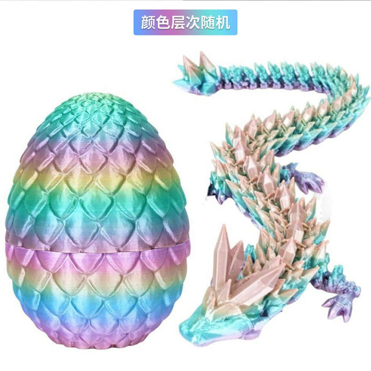 Производитель оптом 3D-печатная арт-аквариум, креативное украшение для ночного рынка, 3D-печатный дракон, фигурка 3D-печатного дракона