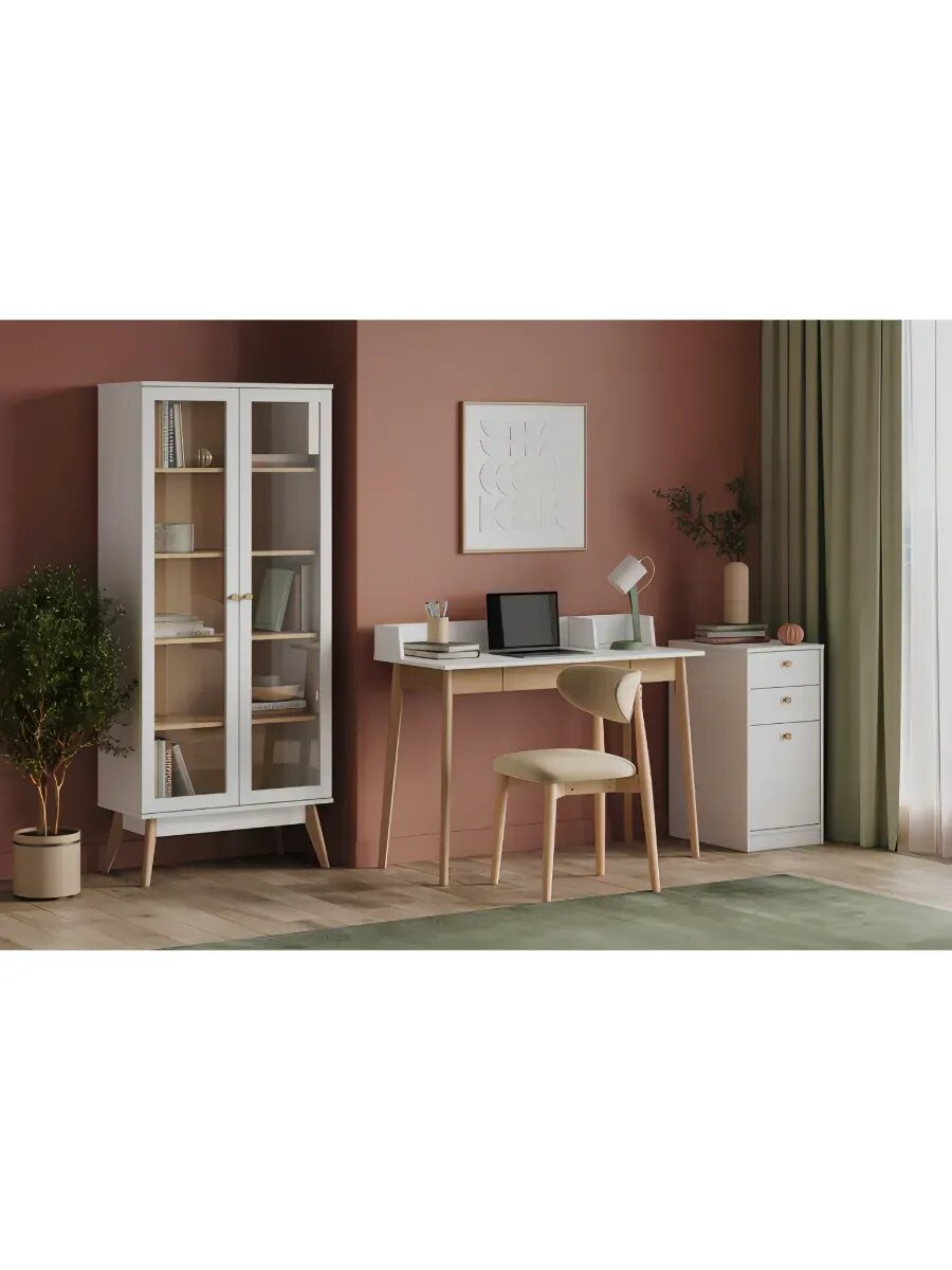 Письменный стол с ящиками Divan.ru Торвалль-2 Белый Дуб, 120х52х93 см, белый