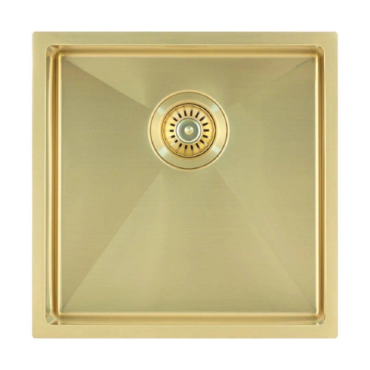 Мойка Seaman Eco Marino SME-440 Light Gold (PVD, Gold 2), светлое золото, стандартная комплектация, квадратная