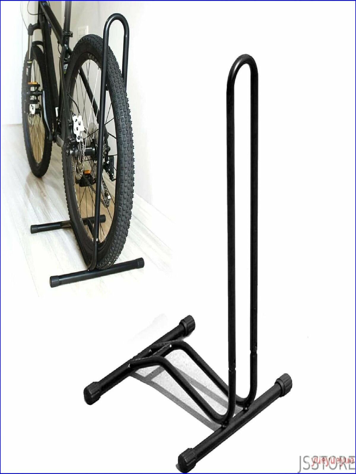 Стойка для хранения велосипеда для колёс 24"-29", черная (разборная конструкция)
