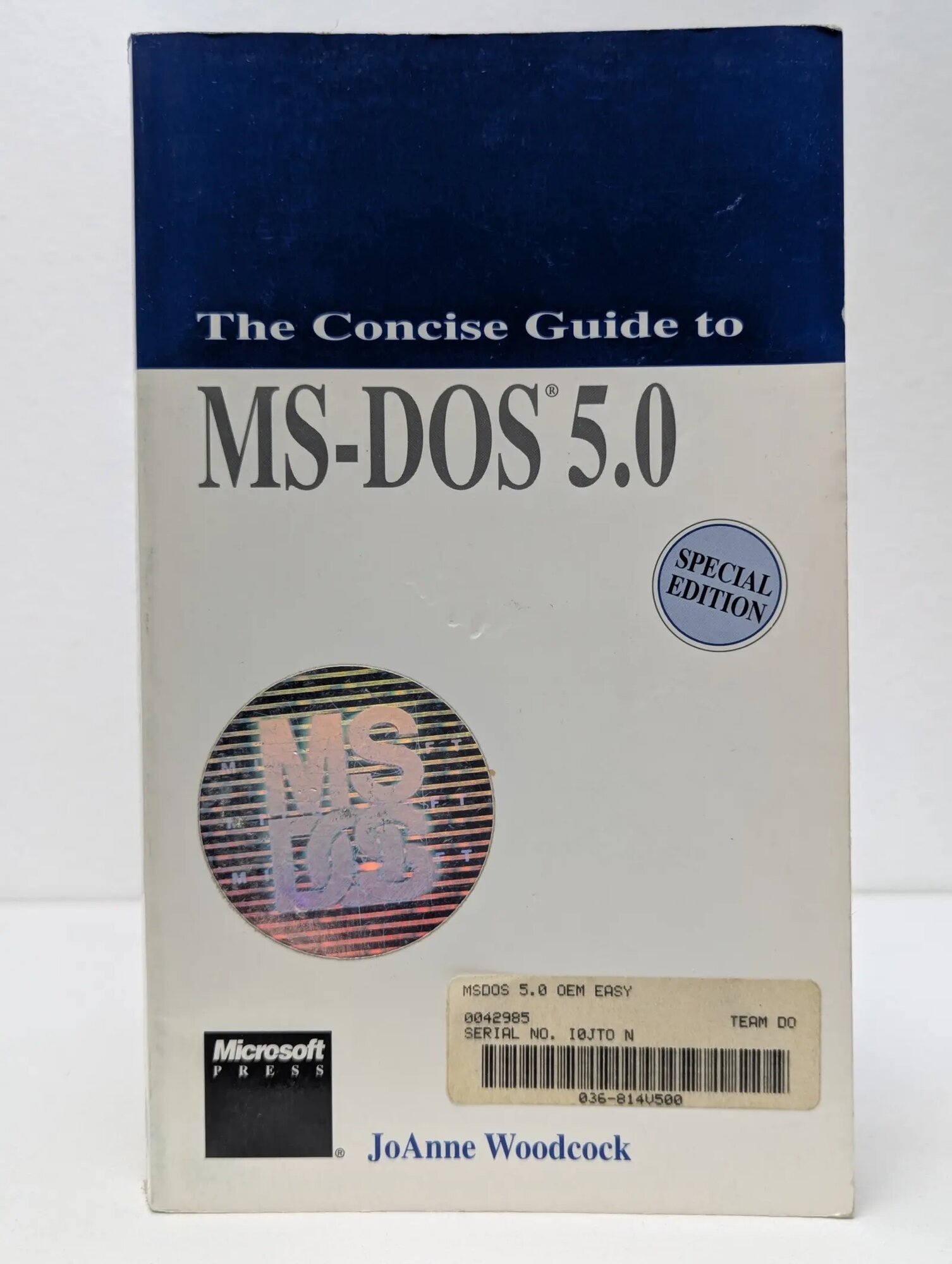 The Concise Guide to MS-DOS 5.0 Woodcock JoAnne 1991