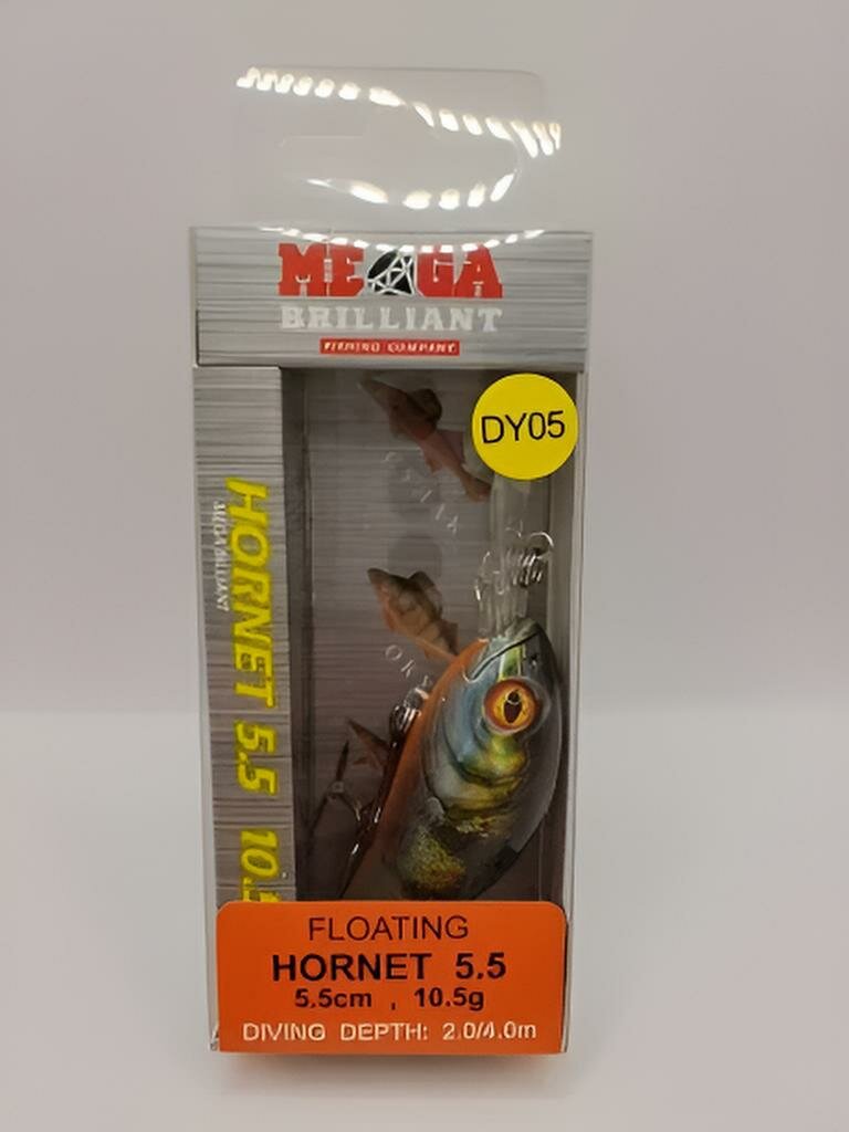 Воблер HORNET 55F 10.5 гр: плавающий крэнк на хищника, заглубление 2-4 м