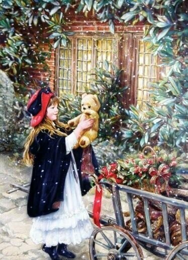 Схема для вышивки крестом HAED HAESAK 1520 Early Snow/Ранний снег