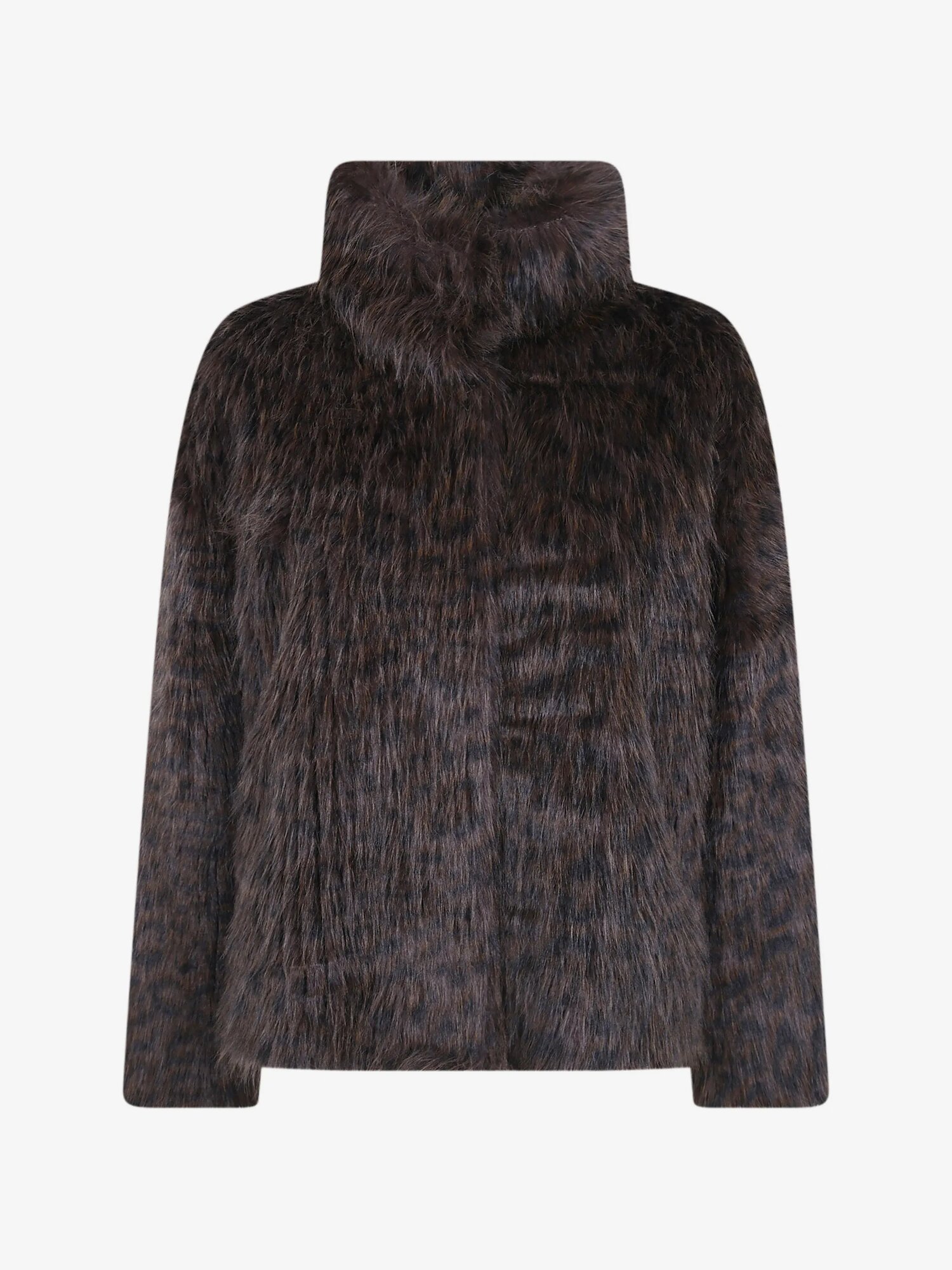 Куртка Leopard-print faux-fur jacket
