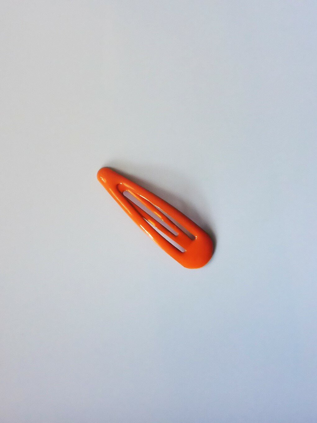 Заколка клик-клак многоцветная аксессуар для укладки волос оранжевый