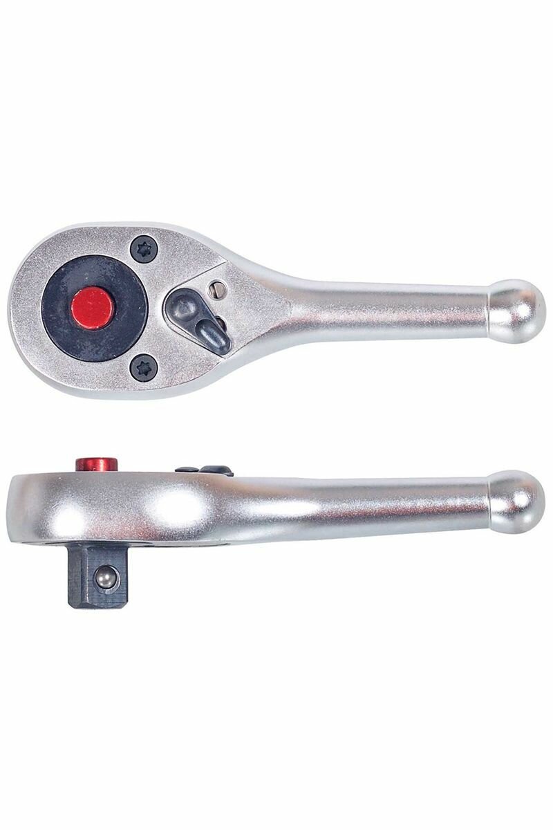 Трещотка с квадратом 14 укороченная (L115mm 8град) (АвтоDело) 39767