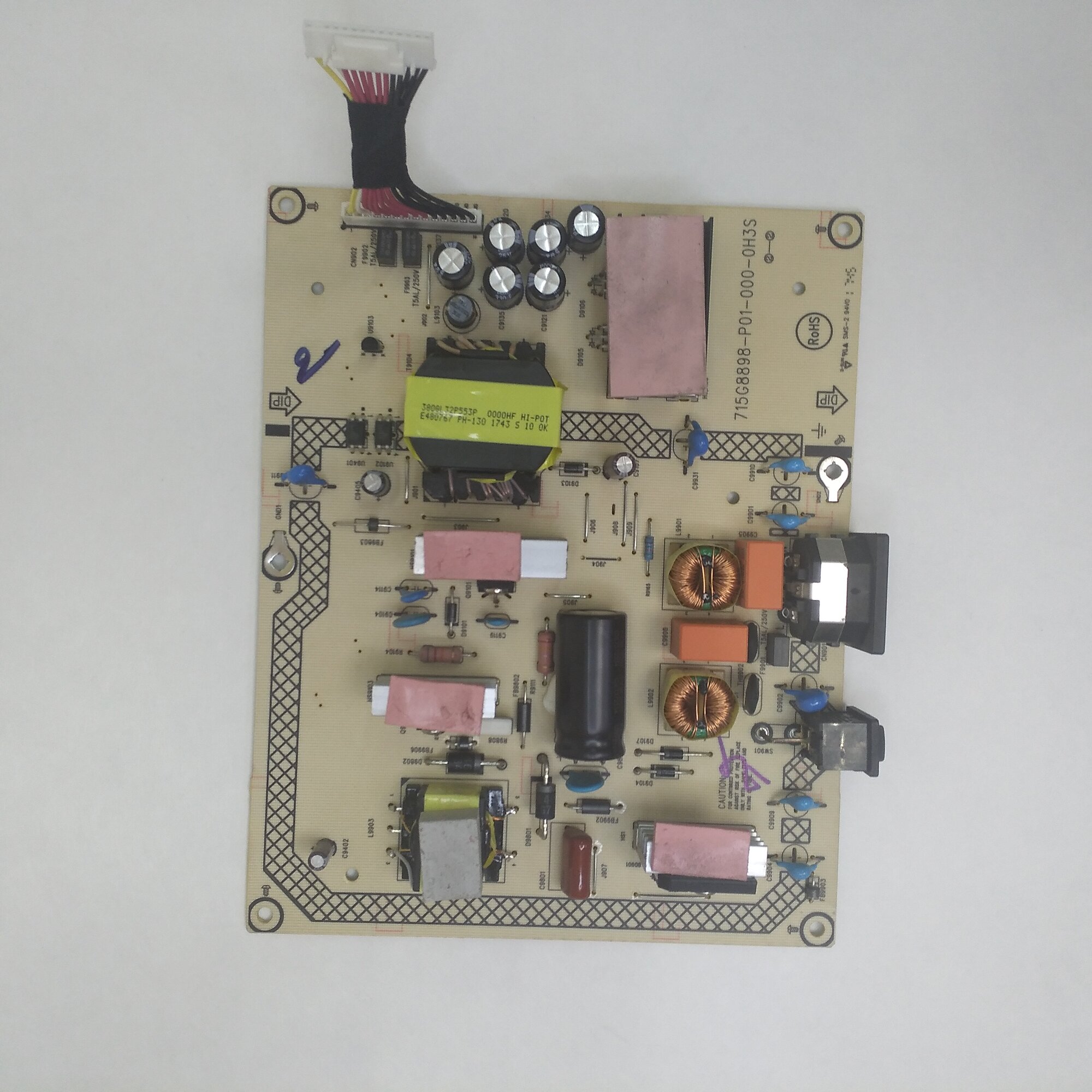 PowerBoard (715G8898-P01-000-0H3S) Для телевизора VIZIO Б/У с разбора