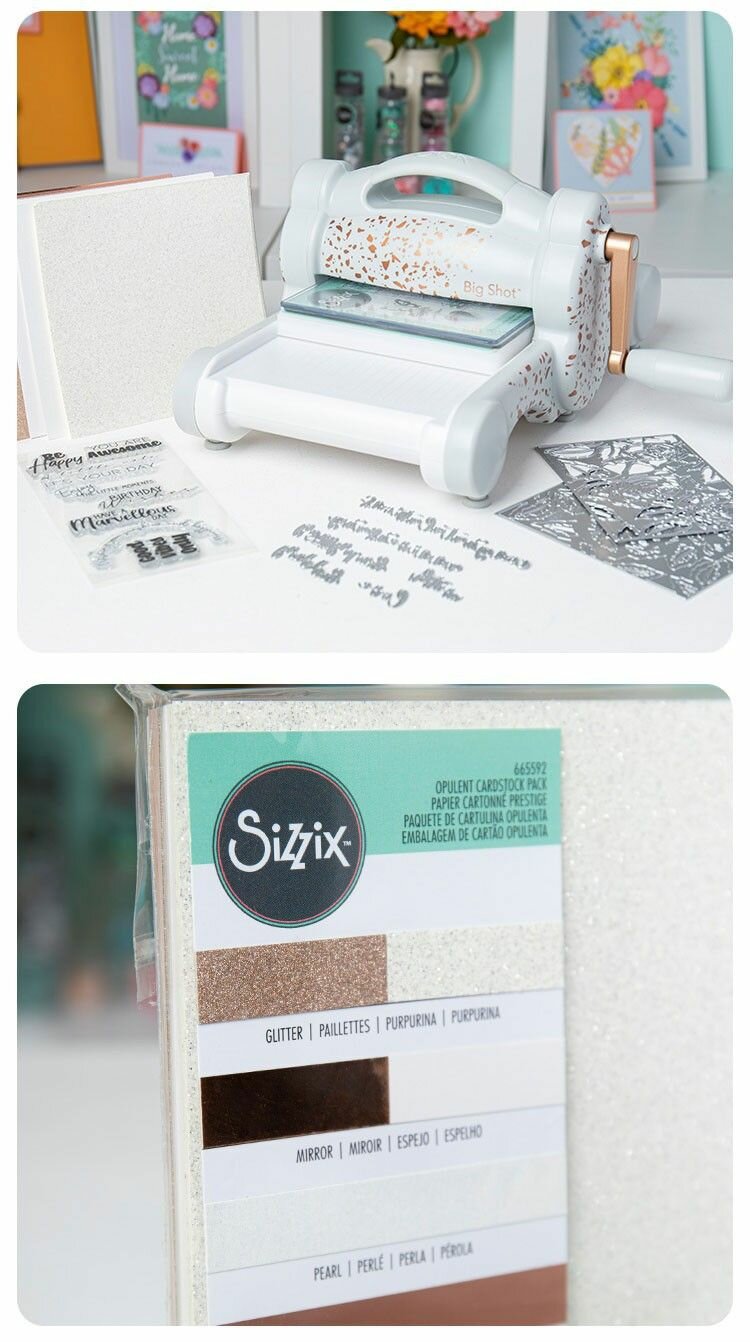 Машинка для вырубки и тиснения Sizzix Big Shot 665605 Limited Edition. Формат A5. Машинка для скрапбукинга и рукоделия.