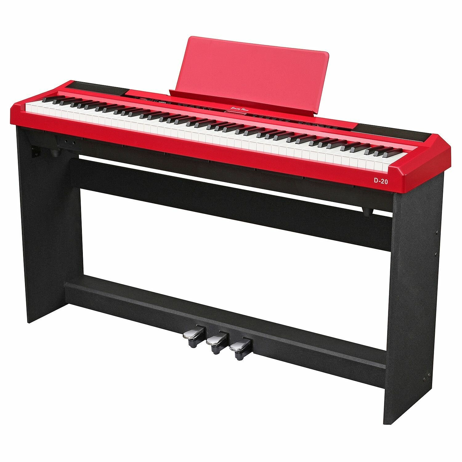 EMILY PIANO D-20 RD Цифровое фортепиано со стойкой в комплекте, 88 полноразмерных клавиш фортепианного типа