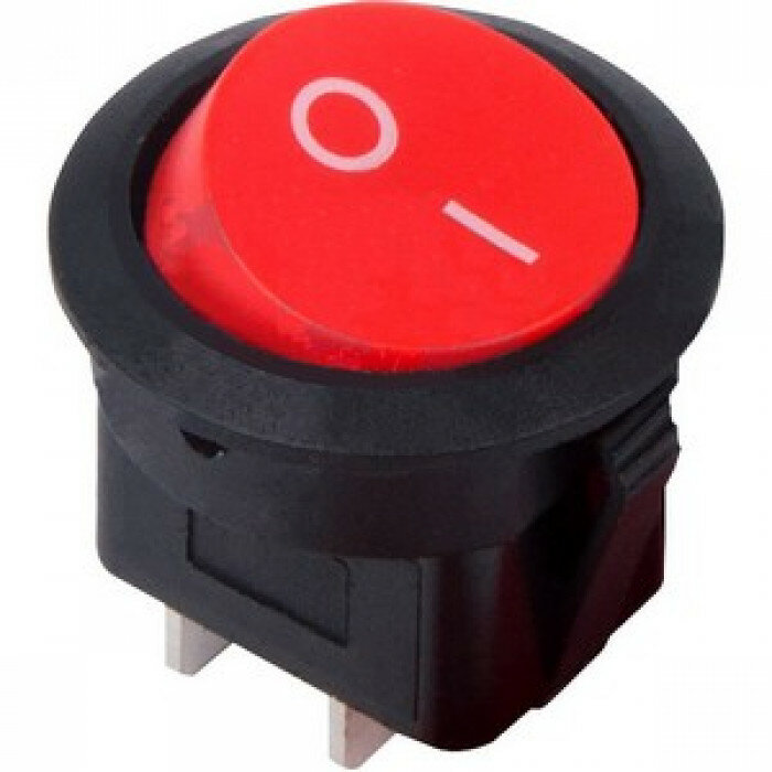 Выключатель клавишный REXANT Mini RWB-214 красный 36-2570