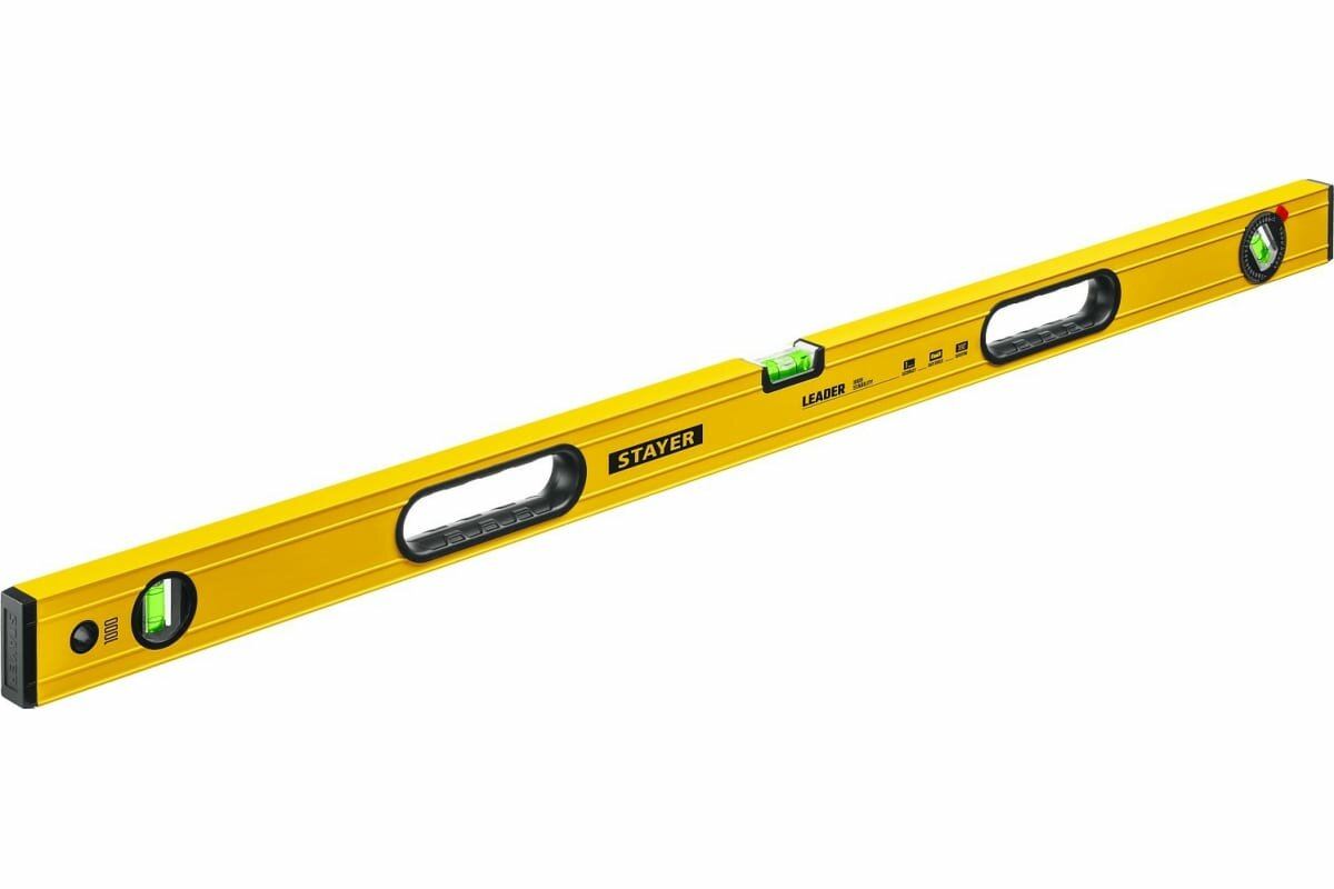 STAYER Leader 1000 мм уровень строительный фрезерованный 3466-100_z01