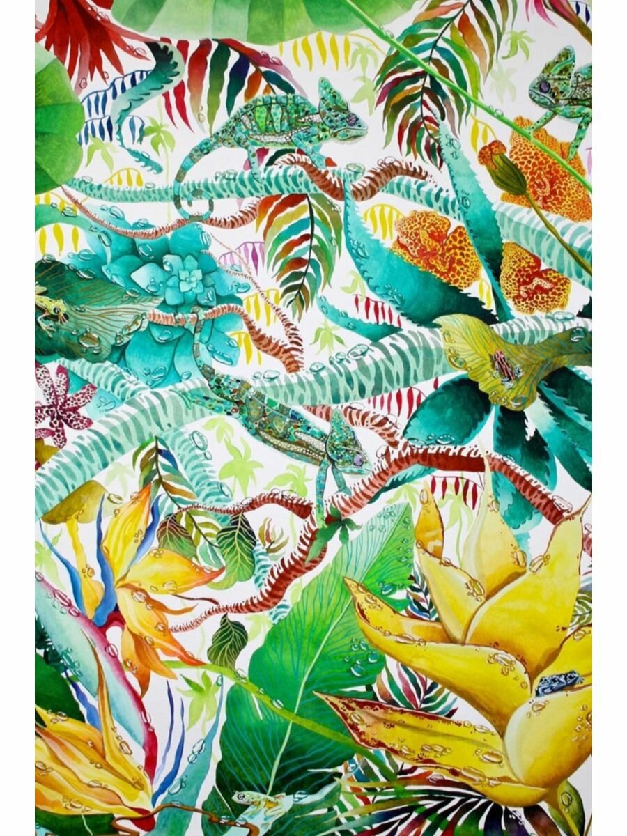 Постер "Яркие джунгли"