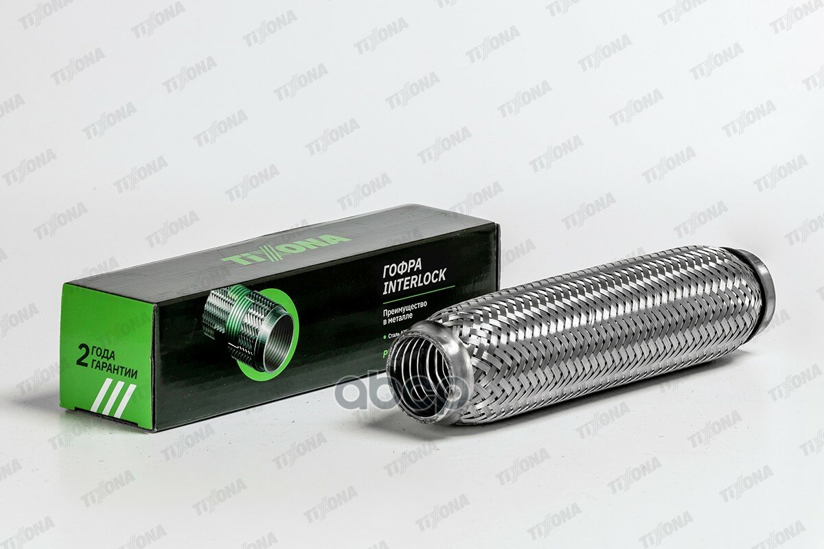 Гофра глушителя 40/250 (AISI 304 with interlock) Tixona арт. P40250