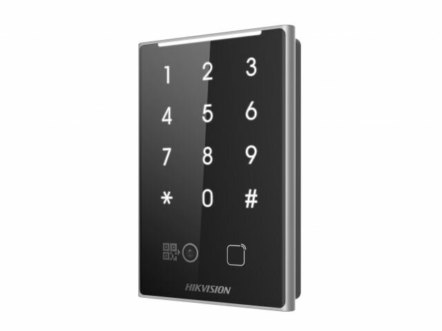 Считыватель с поддержкой Bluetooth, ПИН-код, QR-код Hikvision DS-K1109DKB-QR