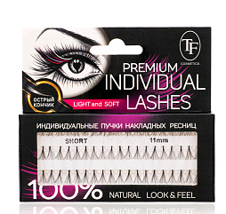 Triumph Premium Individual Lashes Индивидуальные пучки накладных ресниц №м202 черные (12 мм. - medium)