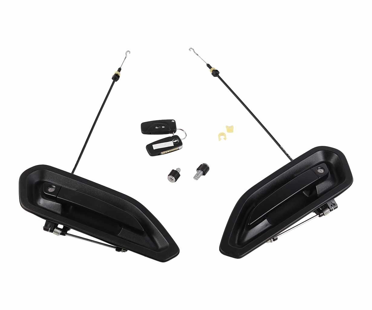 Личинка SHAANXI X6000 замка двери комплект (2 личинки, 2 ручки наружные, 2 ключа) OE, DZ16251340161, SHACMAN