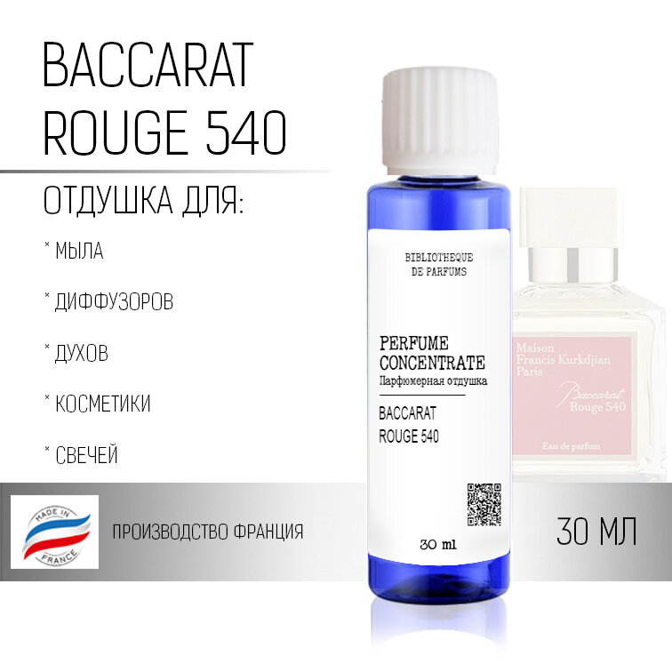 Отдушка для духов, свечей, диффузоров, бомбочек "Baccarat Rouge 540", 30мл