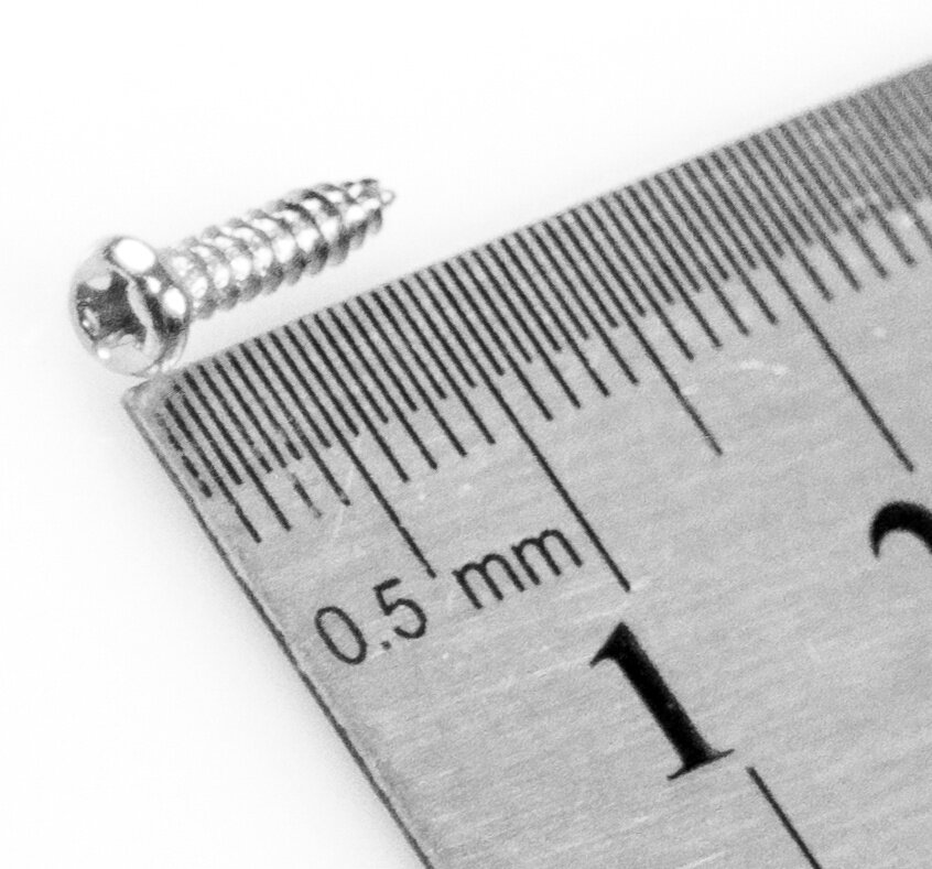 Paxphil WO2205, cаморез для колков или крышки анкера (2.4x9.2mm), хром