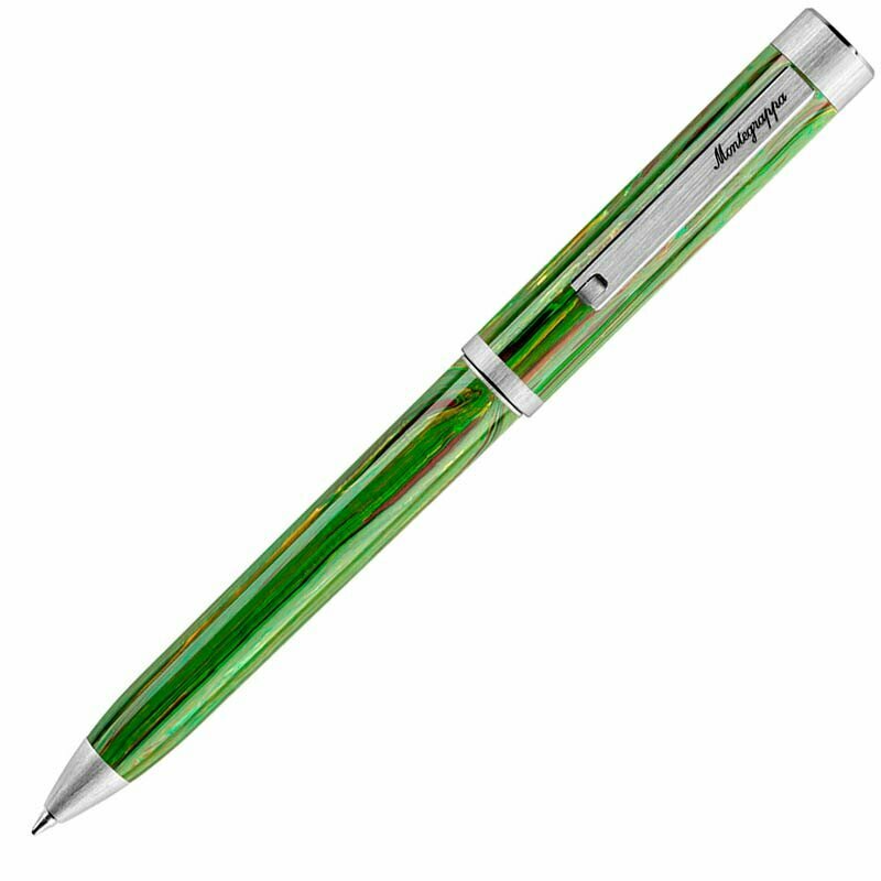 Шариковая ручка Montegrappa Zero Zodiac Virgo (Дева) Palladium IP Steel. Артикул ZZ-VR-BP