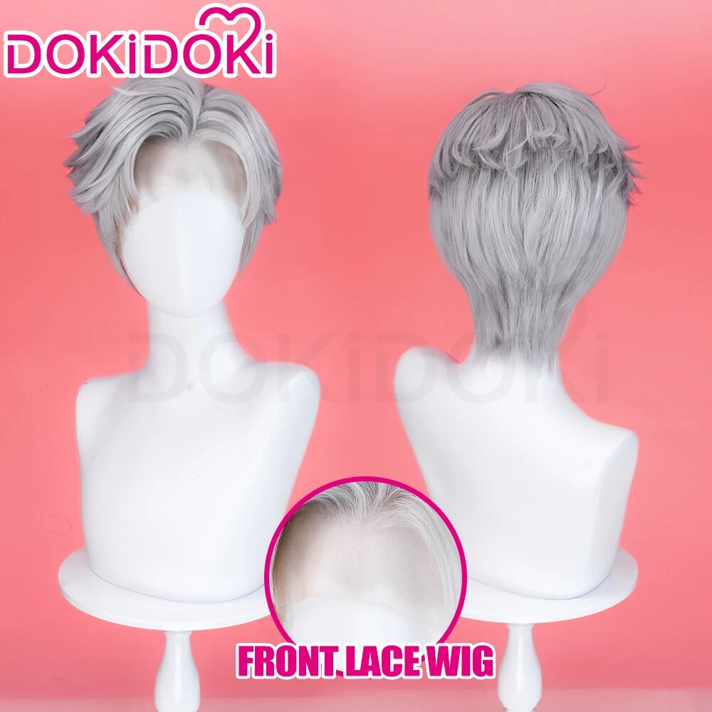 Белый парик для косплея DokiDoki Front Lace Wig, PRE-SALE