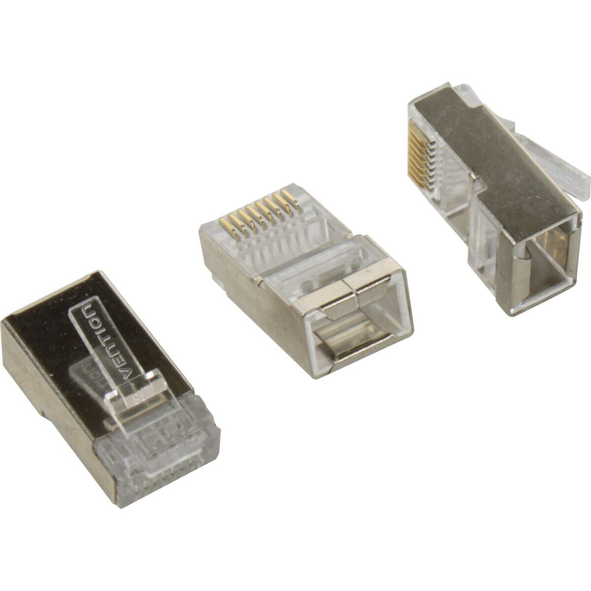 Vention RJ-45 Коннектор экранированный Кат.6 (уп-ка 10шт)
