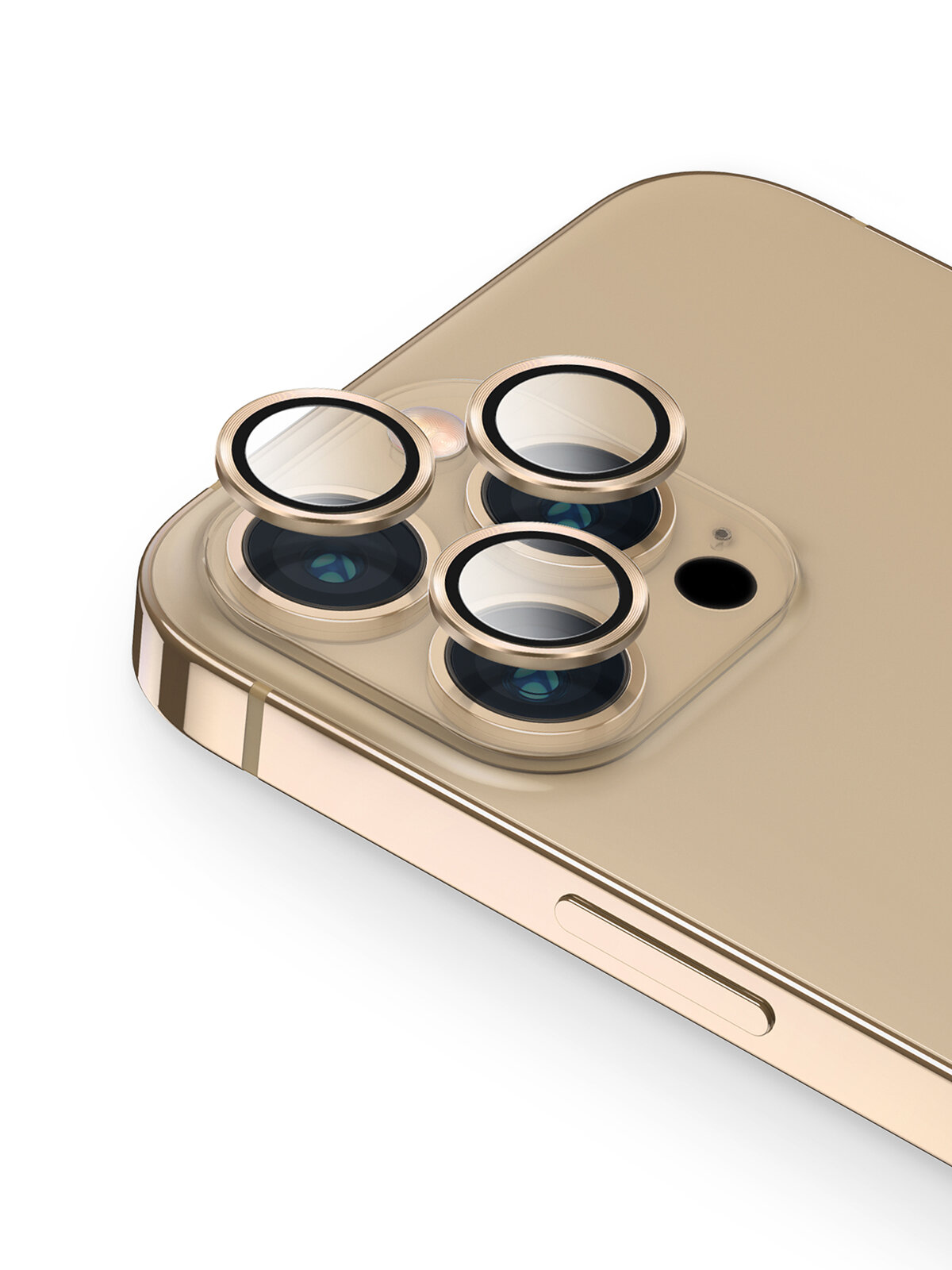 Uniq стекло для iPhone 13 Pro/13 Pro Max OPTIX Camera Lens protector Aluminium Gold