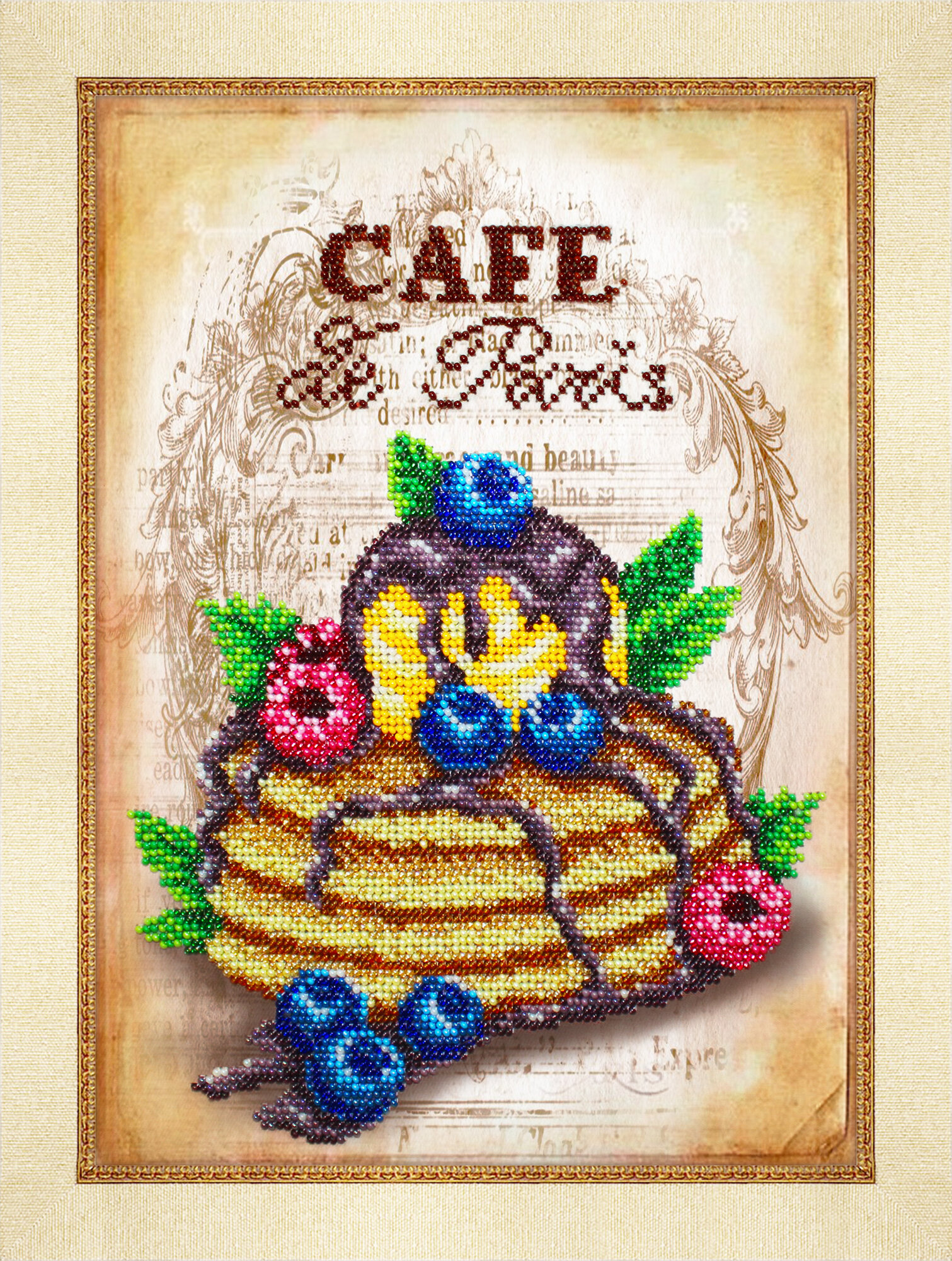 Набор для вышивания бисером "паутинка" Б-1307 Блинный десерт