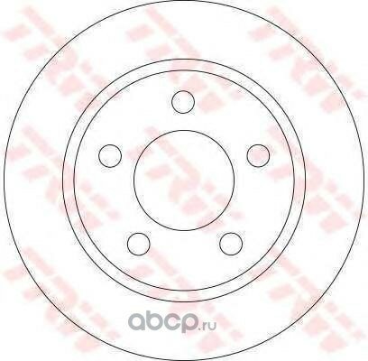 Диск тормозной задний mazda 3 1.4/1.6l all 2003-> /d=258mm trw df4419