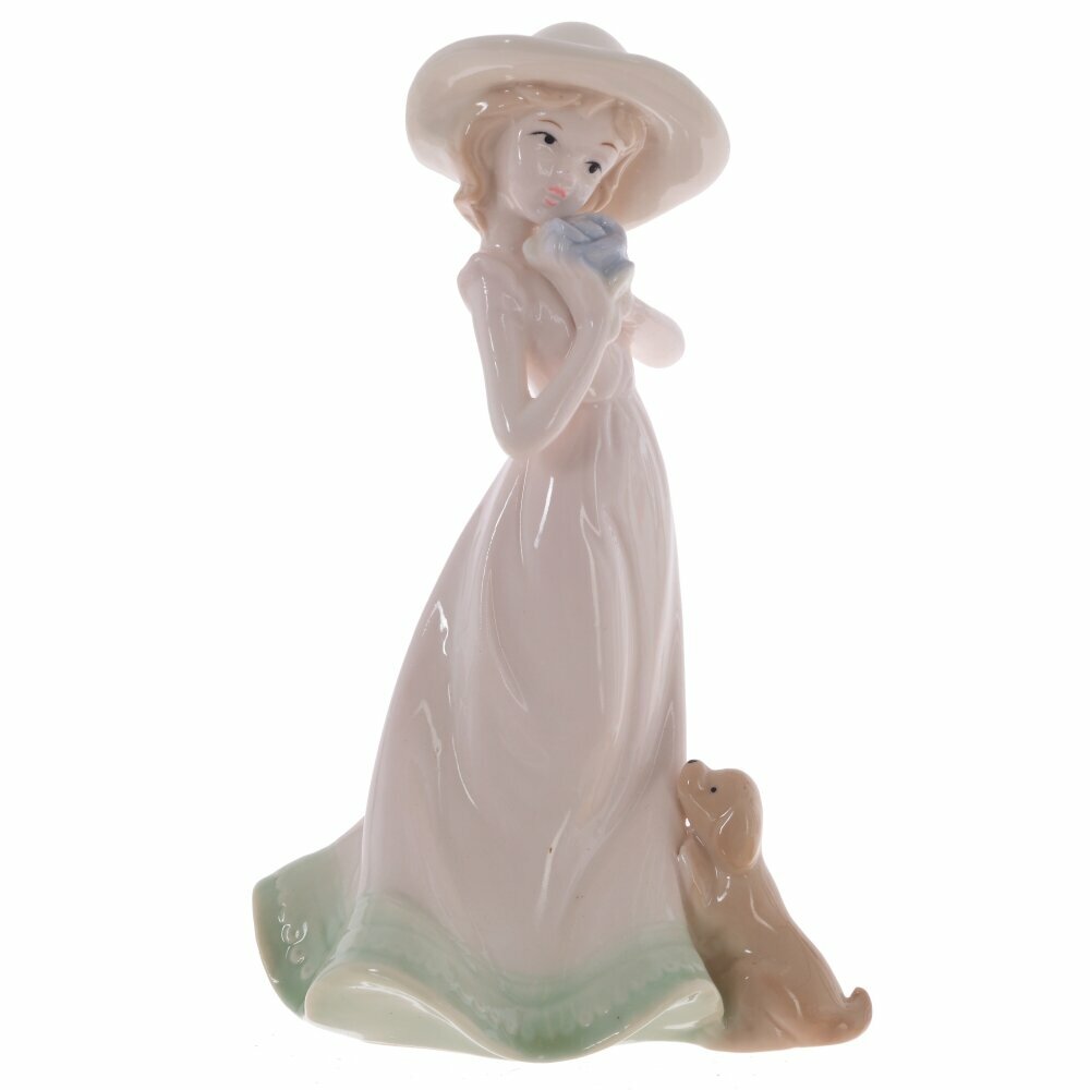 Статуэтка Девочка с собакой, 9х7,5х16 см KSM-804804