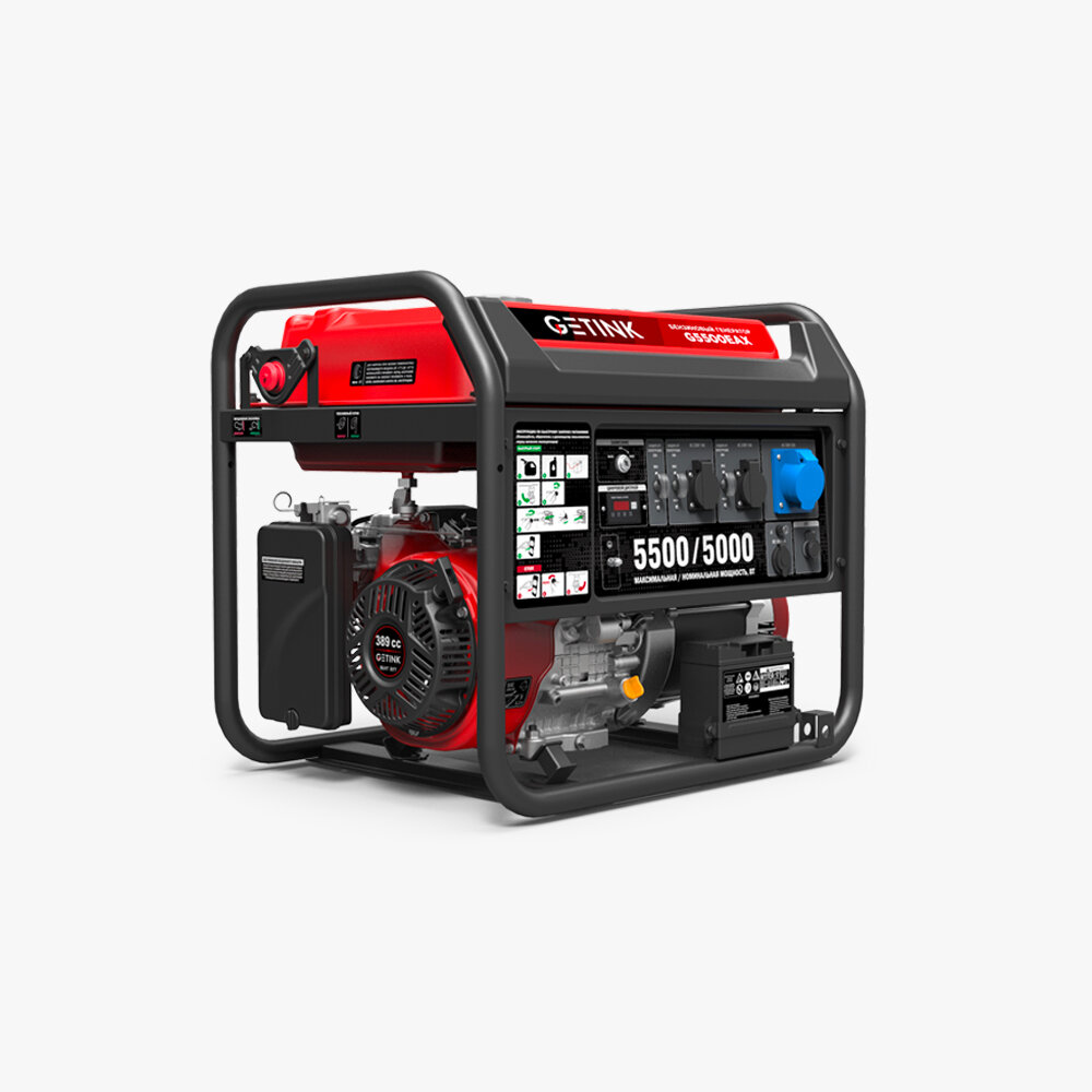 Бензиновый генератор GETINK G5500EAX