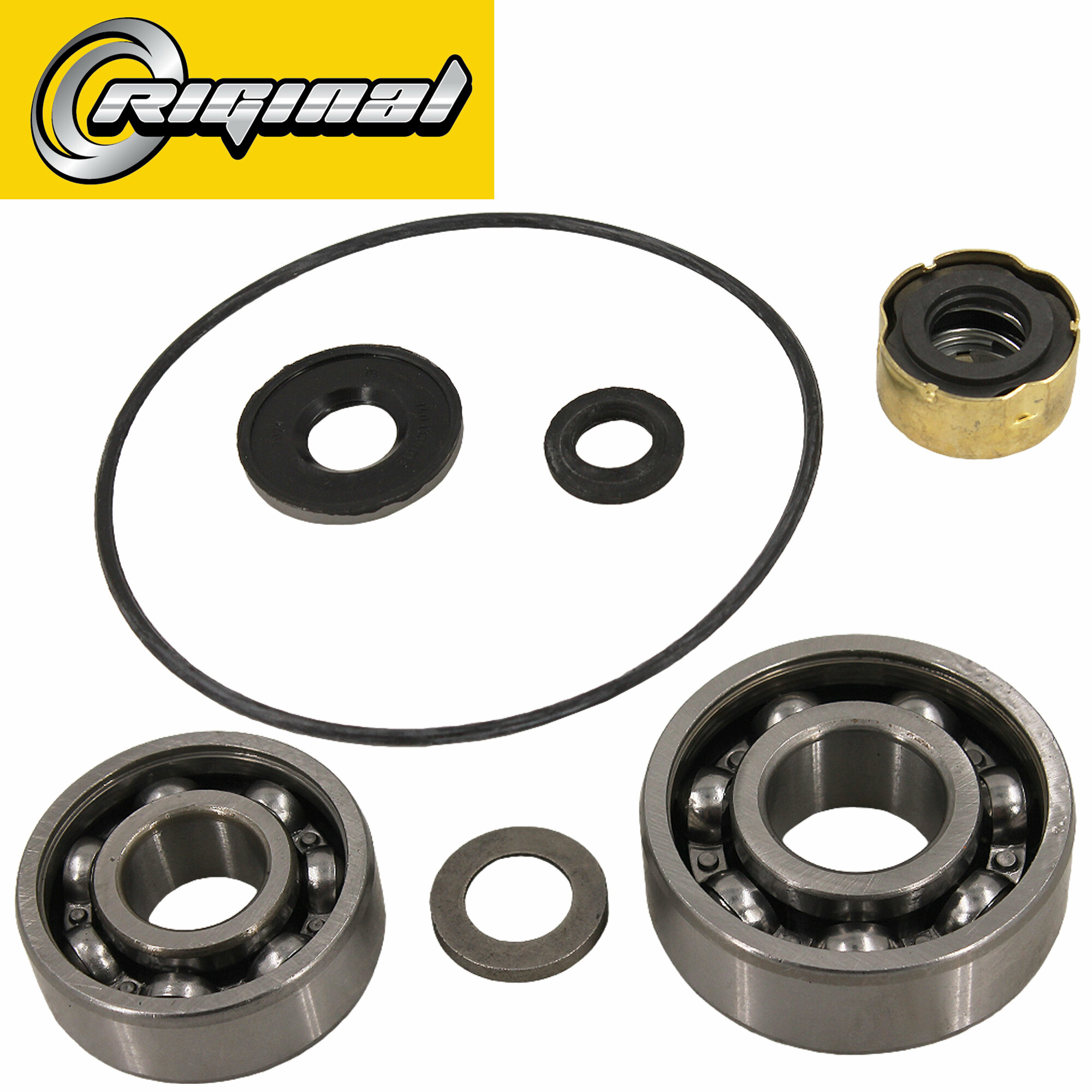 Ремкомплект помпы Riginal, для а/м КАМАЗ, РТИ, подшипники, 7 поз.