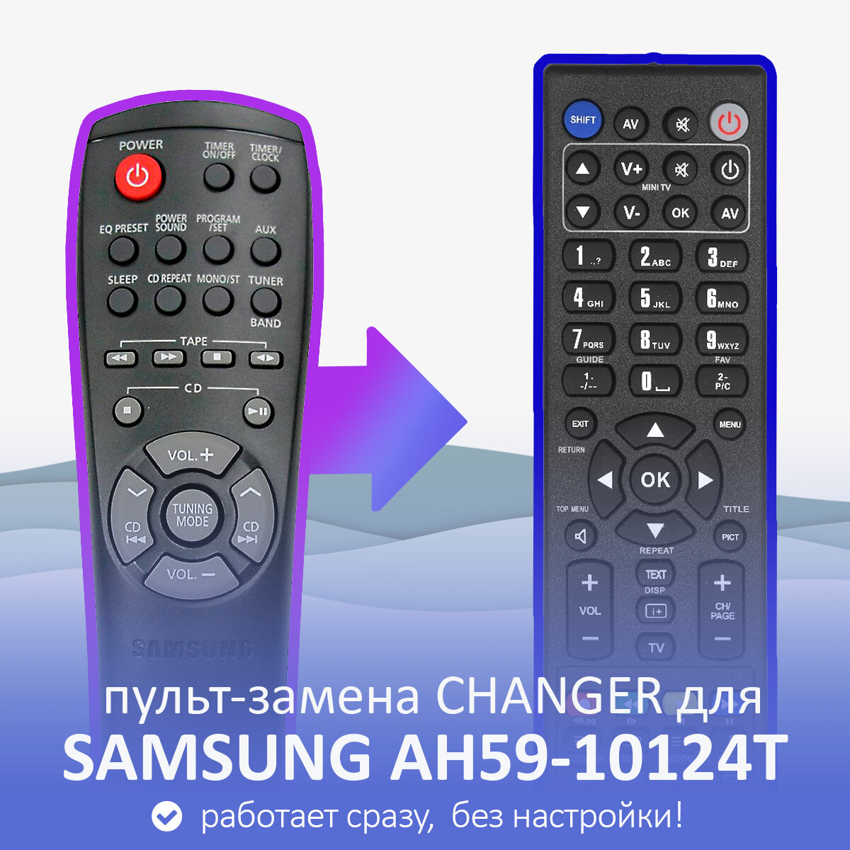 Пульт-замена для SAMSUNG AH59-10124T